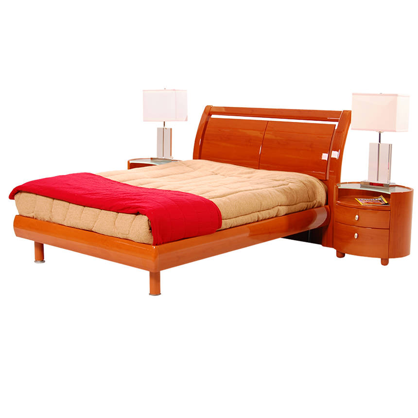 Emily Cherry Queen Platform Bed | El Dorado Furniture