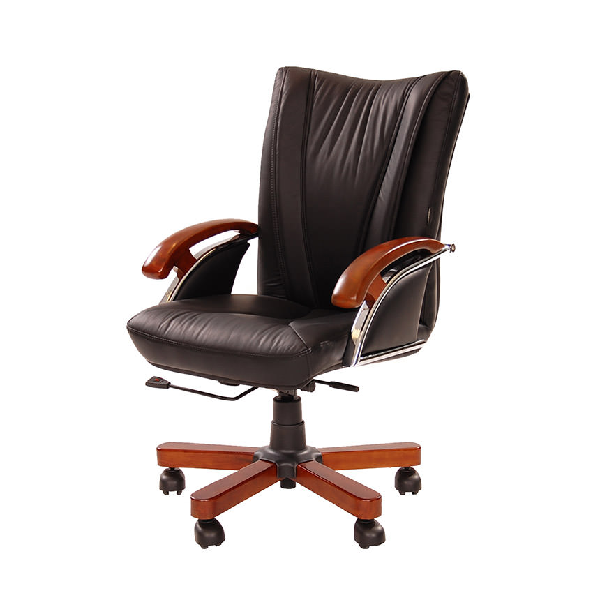 Peter Black Leather Desk Chair | El Dorado Furniture