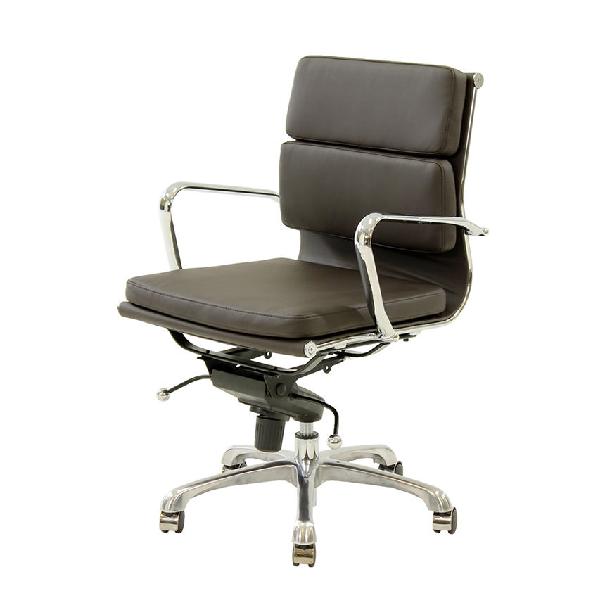 Marconi Espresso Low Back Desk Chair | El Dorado Furniture