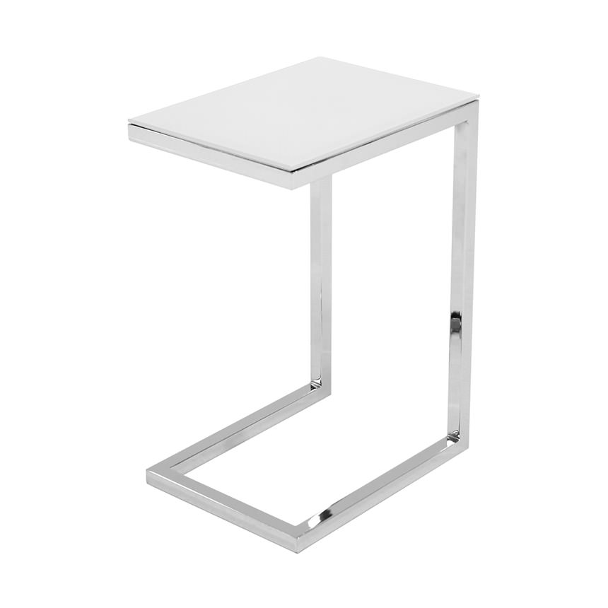 Safari Cee White Side Table | El Dorado Furniture
