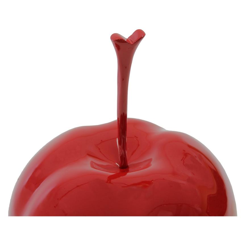 Small Glossy Red Apple Table Decor | El Dorado Furniture