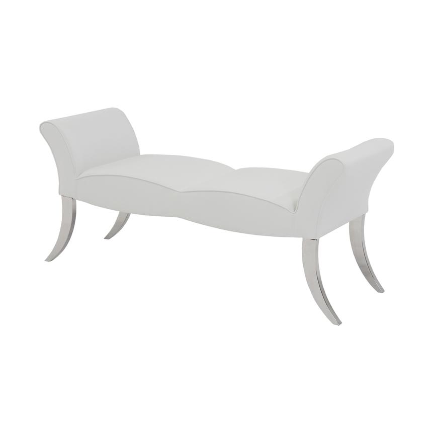 Tulua White Bench | El Dorado Furniture