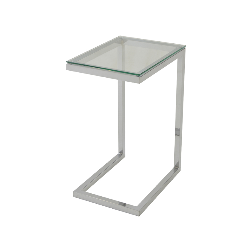 Safari Cee Clear Side Table | El Dorado Furniture