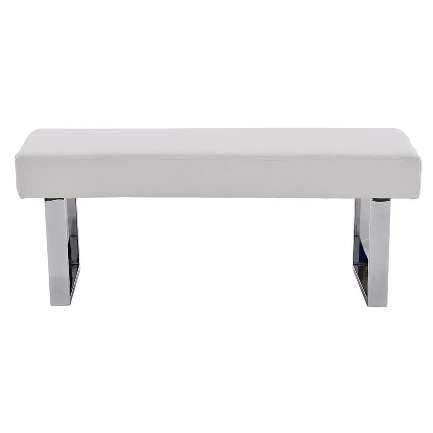 Linden White Bench | El Dorado Furniture