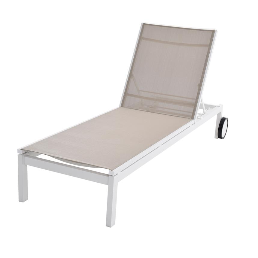 Mykonos Cream Chaise Lounge | El Dorado Furniture