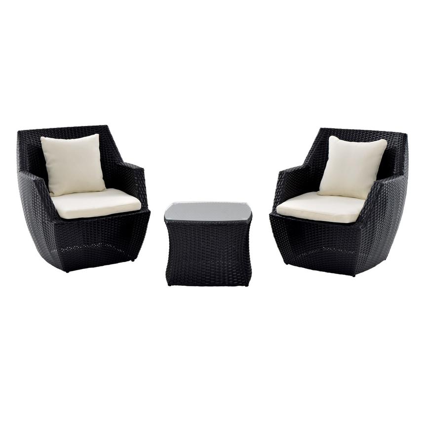 Neilina Black 3 Piece Balcony Set