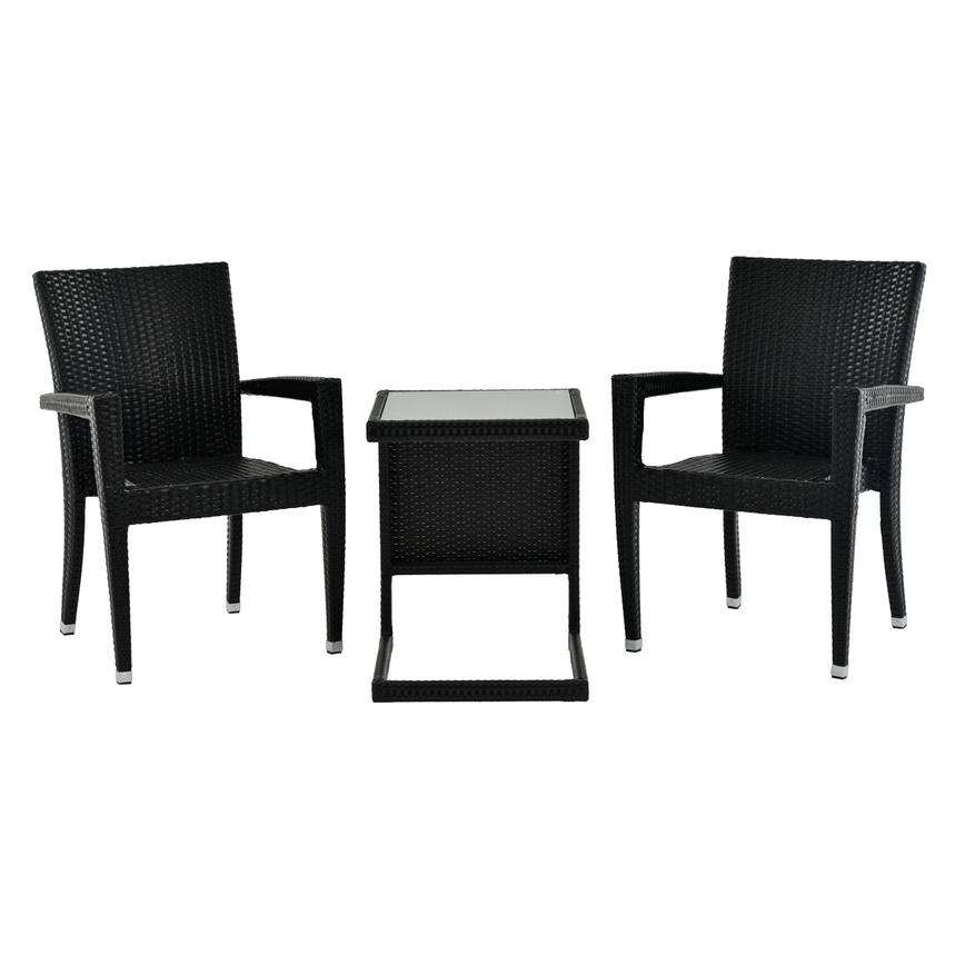 Neilina Black 3-Piece Patio Set | El Dorado Furniture