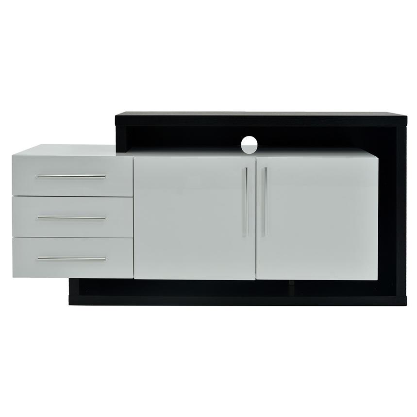 Avanti Dark Oak/White TV Stand | El Dorado Furniture