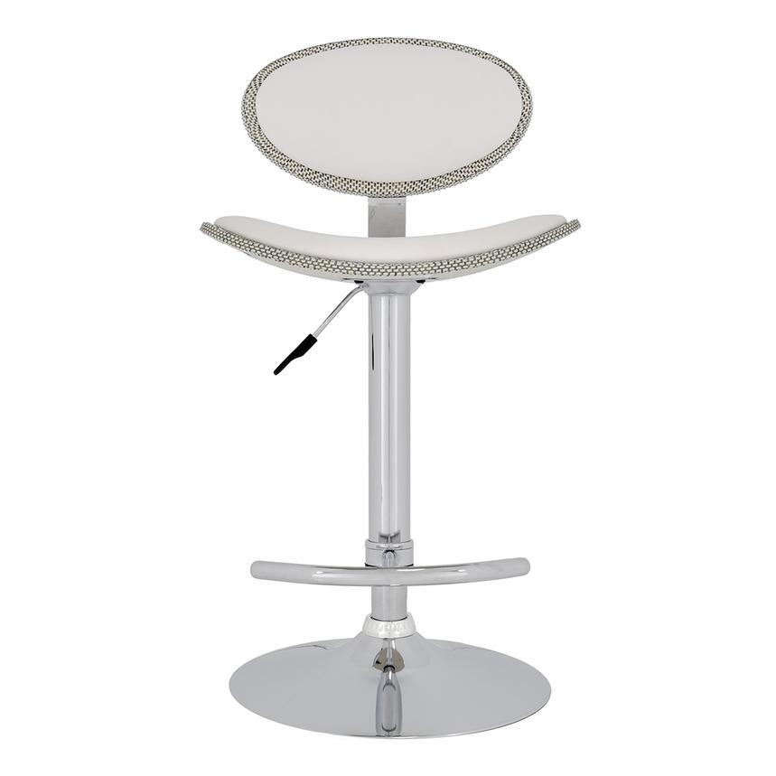 Noe White Adjustable Stool | El Dorado Furniture