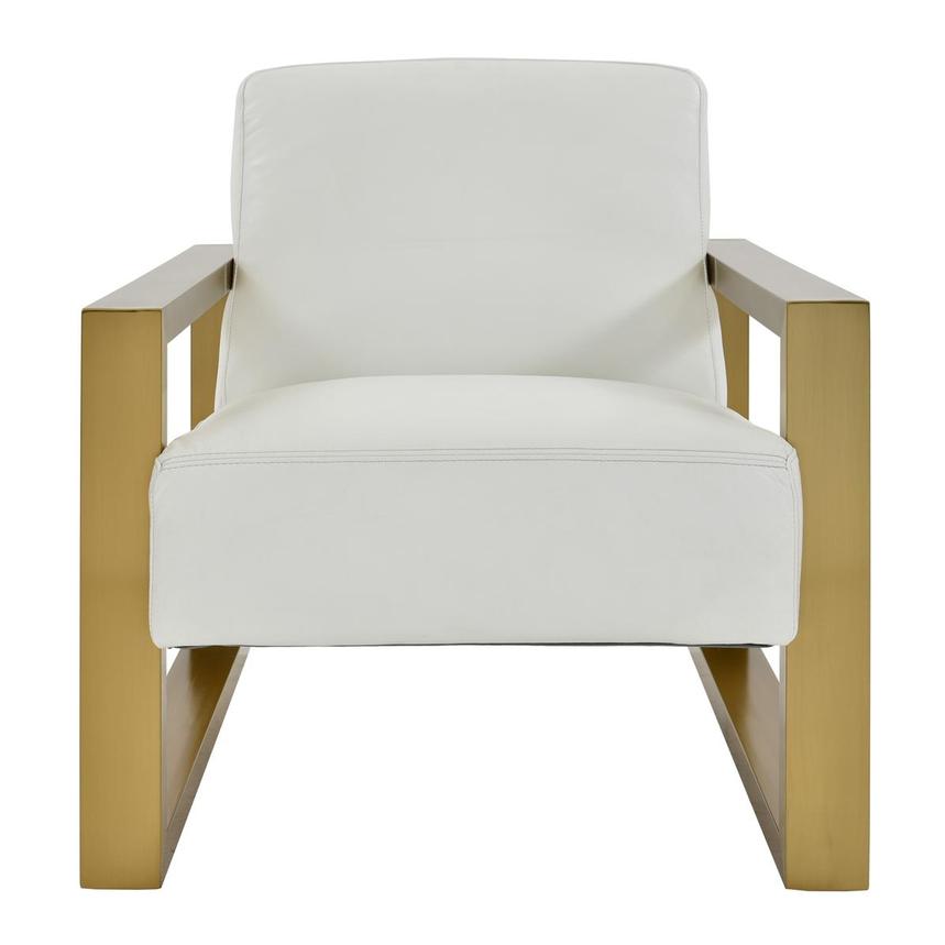 Lexus White Leather Accent Chair | El Dorado Furniture