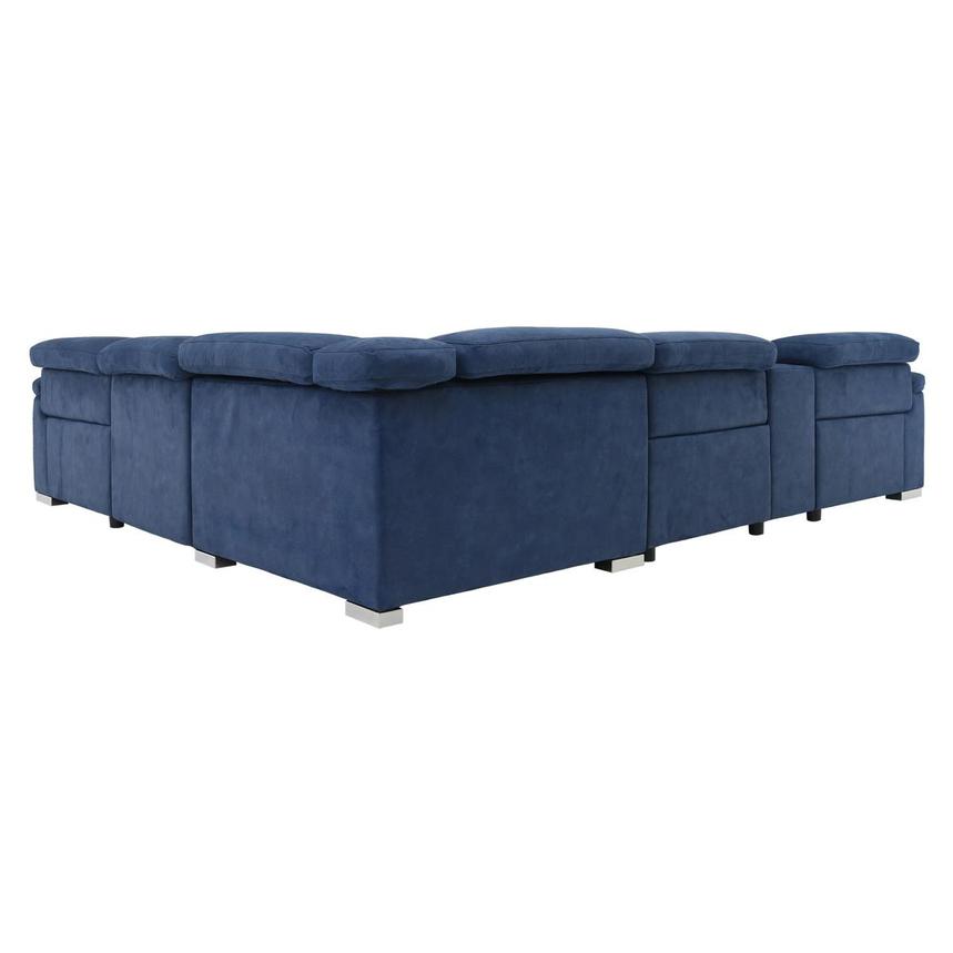 Karly Blue Power Reclining Sectional with 6PCS/3PWR | El Dorado Furniture