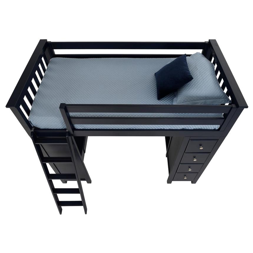 Haus Blue Twin Loft Bed w/Desk & Chest | El Dorado Furniture