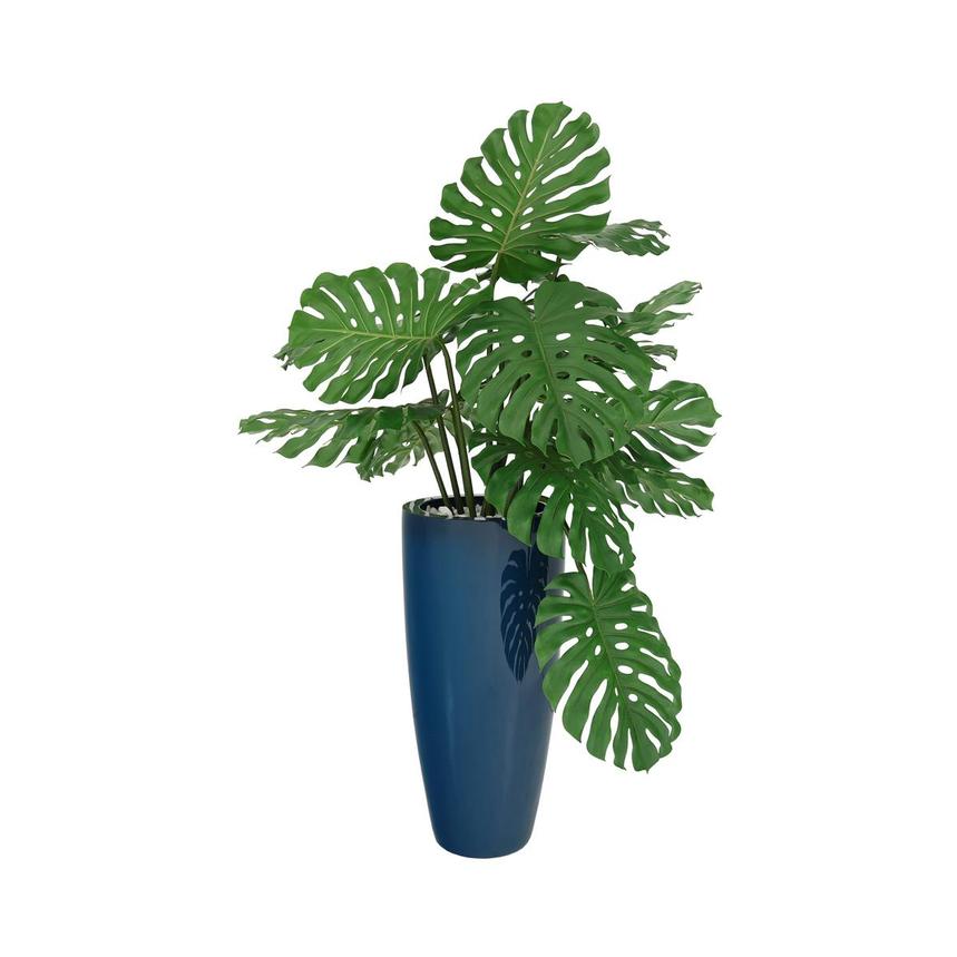 Monstera Blue Planter | El Dorado Furniture