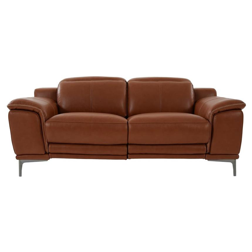 Katherine Tan Leather Power Reclining Loveseat El Dorado Furniture