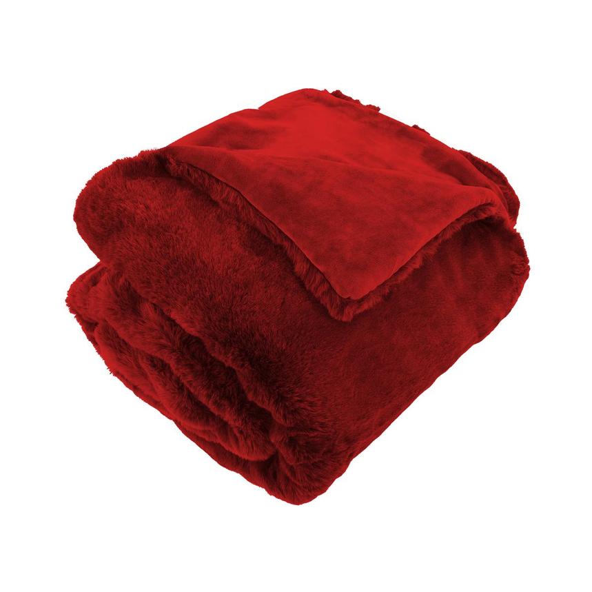 Rosy Red Throw Blanket | El Dorado Furniture