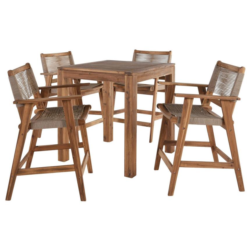 Laguna Cream 5-Piece Pub Set | El Dorado Furniture
