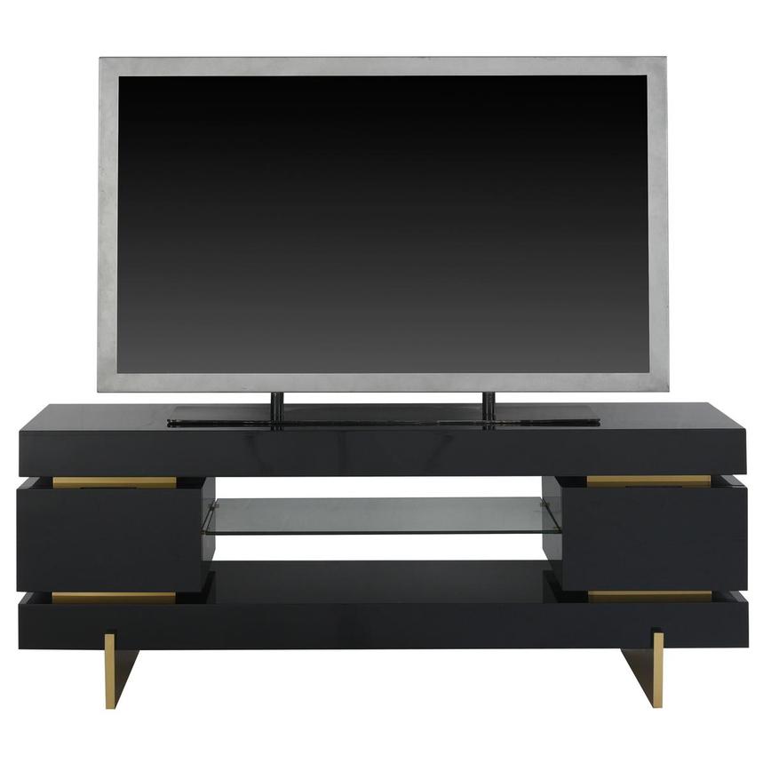 Darius Black Medium TV Stand | El Dorado Furniture