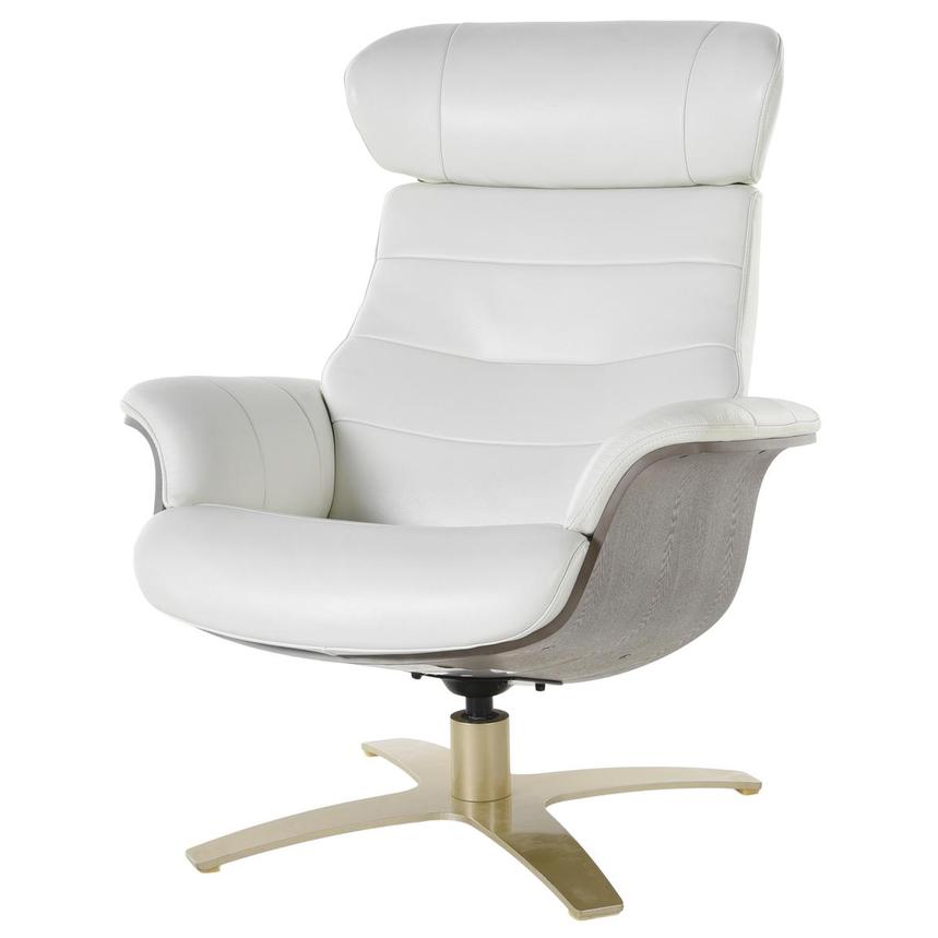 Enzo II White Leather Accent Chair | El Dorado Furniture