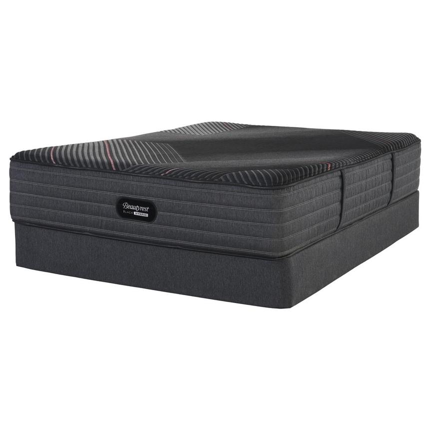 BRB CX Class Hybrid Firm King Mattress w Low Foundation by Simmons Beautyrest Black El Dorado Furniture