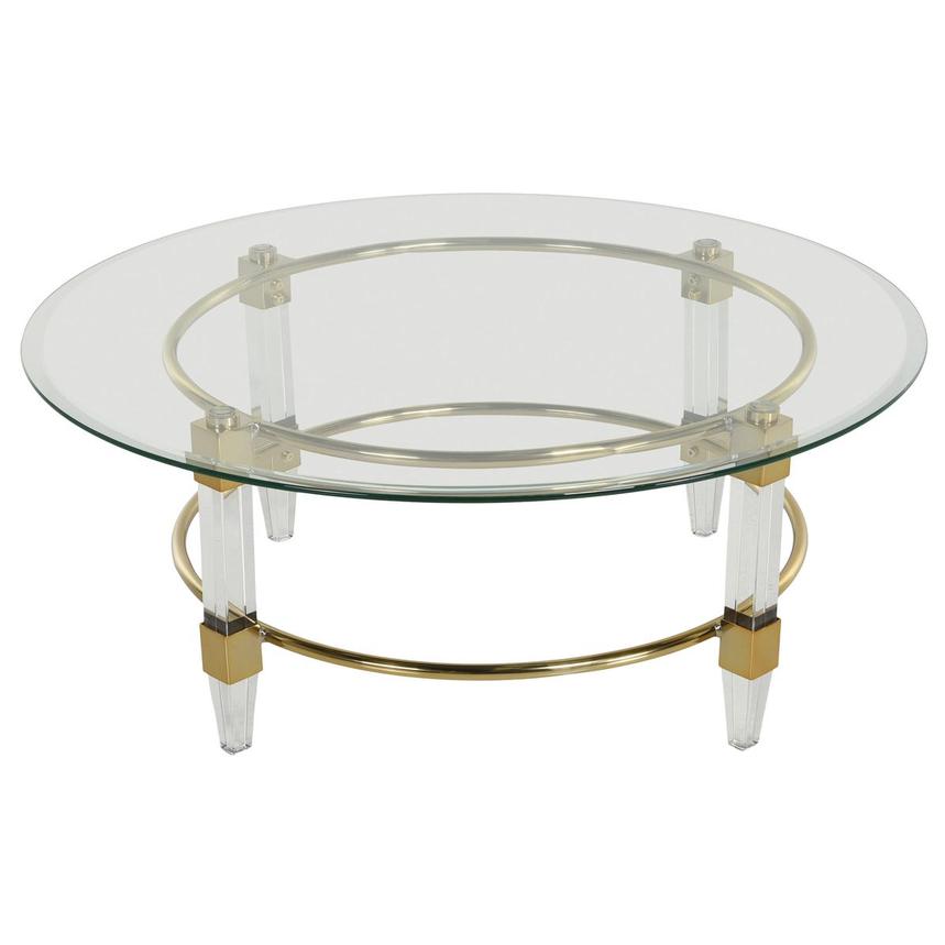 Caroline Gold Round Coffee Table | El Dorado Furniture
