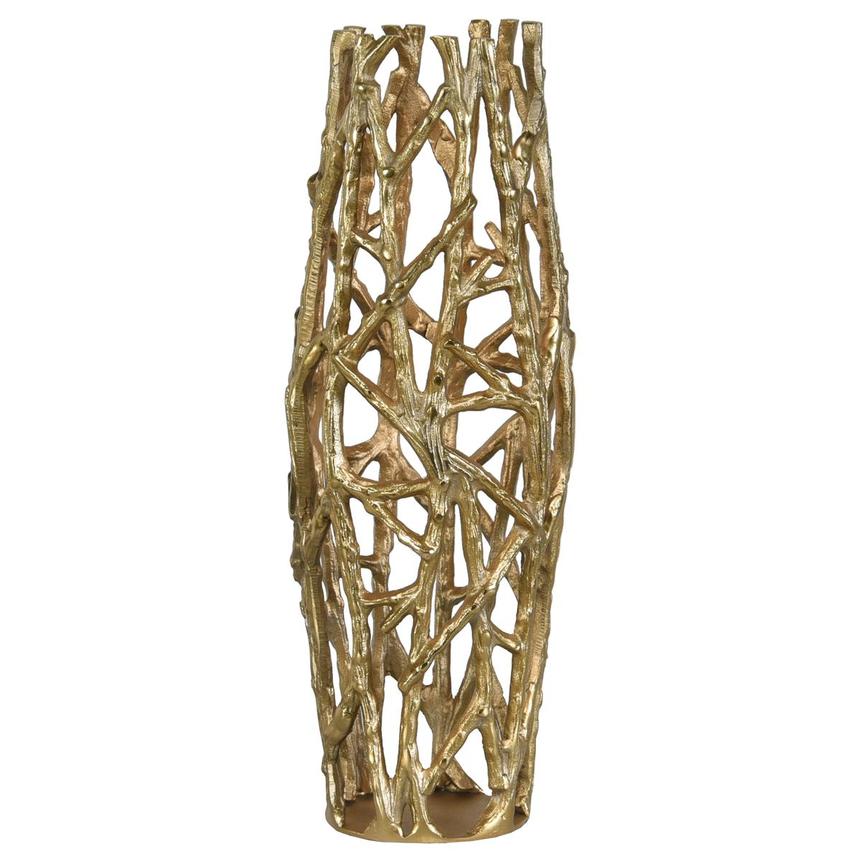 Gold Cobweb Large Vase | El Dorado Furniture