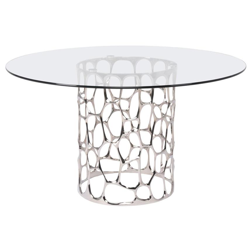 Anders Silver Round Dining Table | El Dorado Furniture