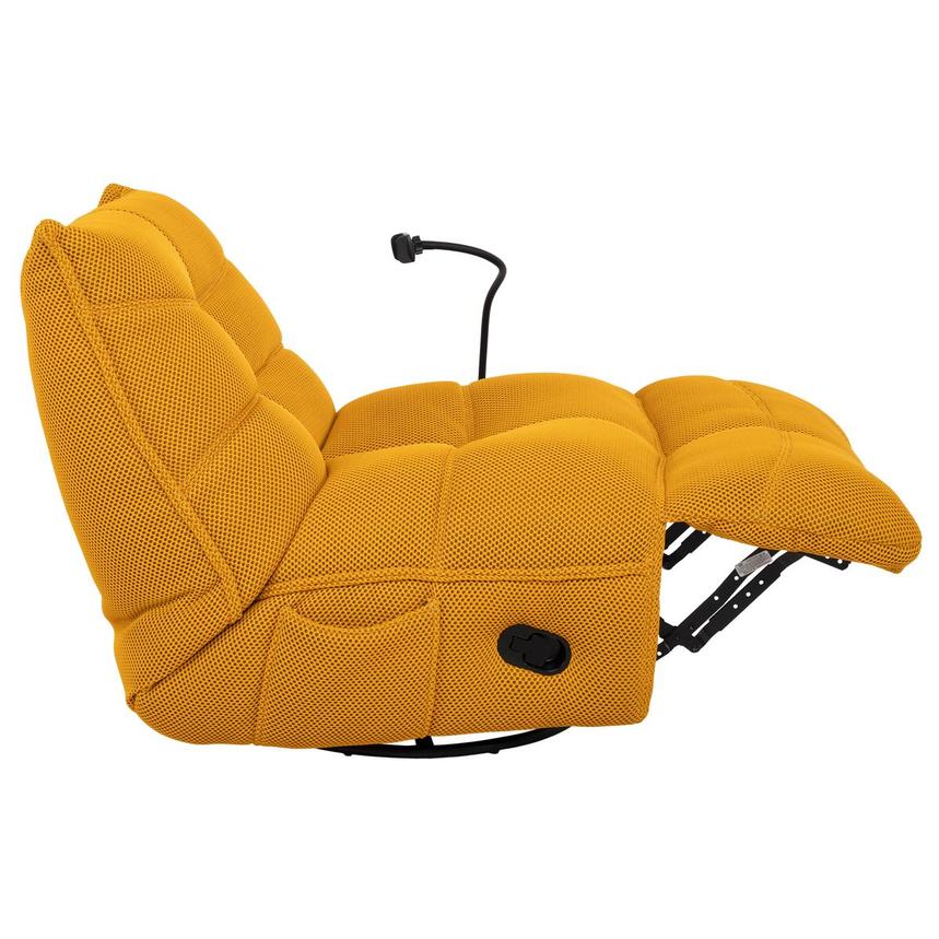 Wyatt Yellow Swivel Glider Recliner | El Dorado Furniture