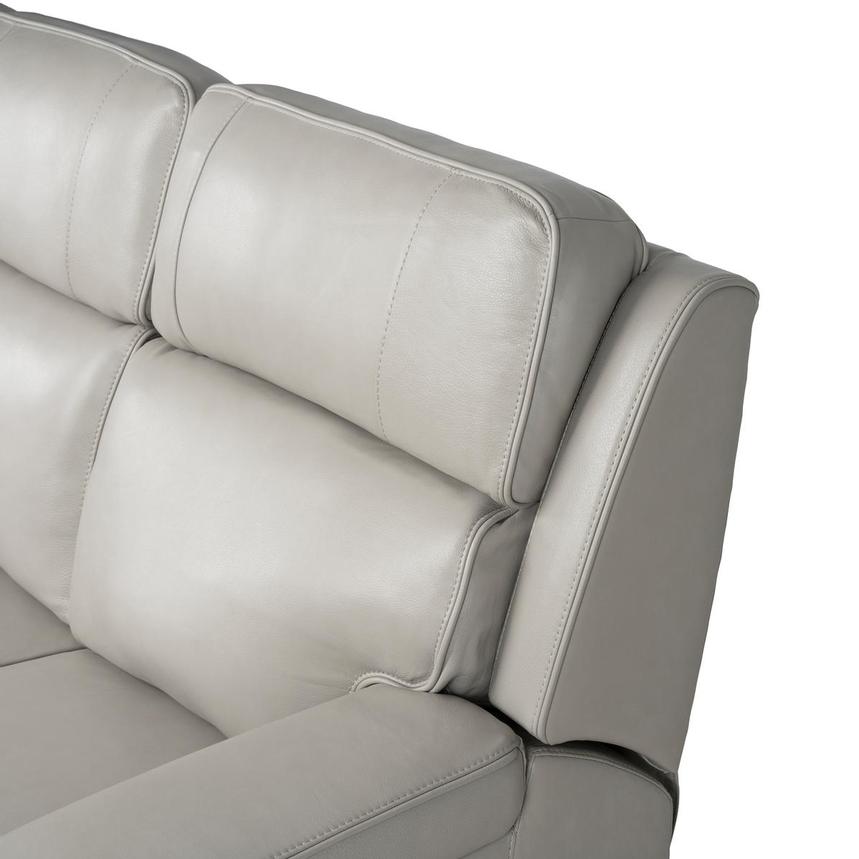 Alex Gray Leather Power Reclining Sofa | El Dorado Furniture