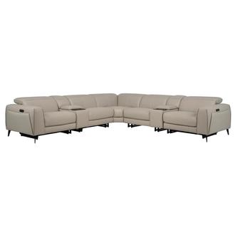 Luke leather sectional store