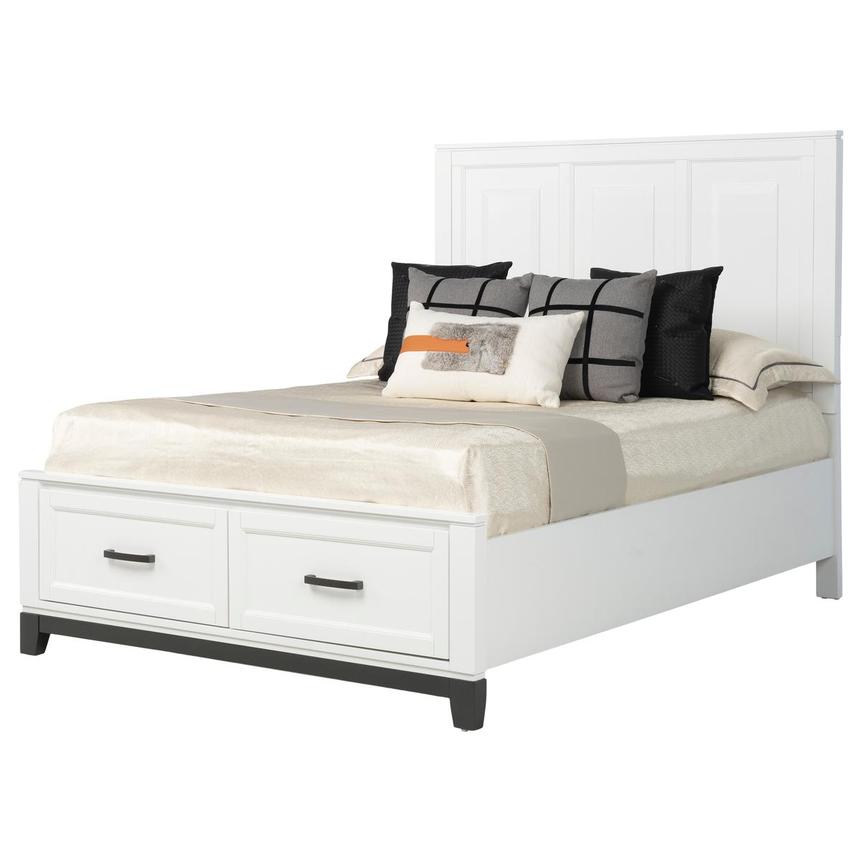 Eason White Queen Storage Bed | El Dorado Furniture